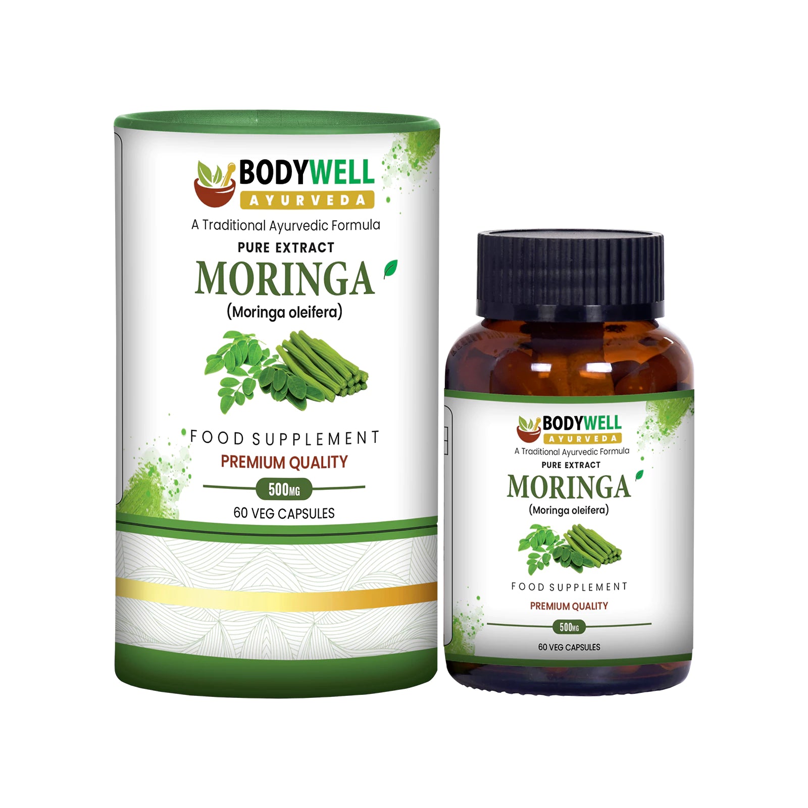 Moriango (Moringa oleifera) 500mg - 60 Vegan Capsules – BODYWELL